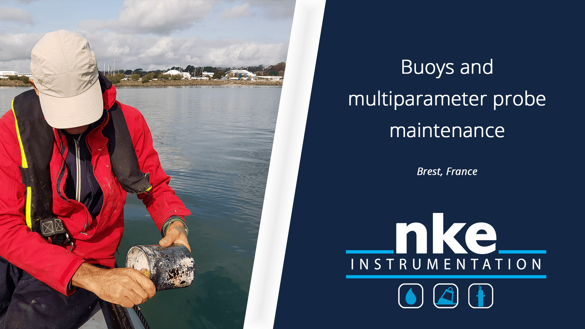 Buoys and multiparameter probe maintenance in Brest - nke Instrumentation